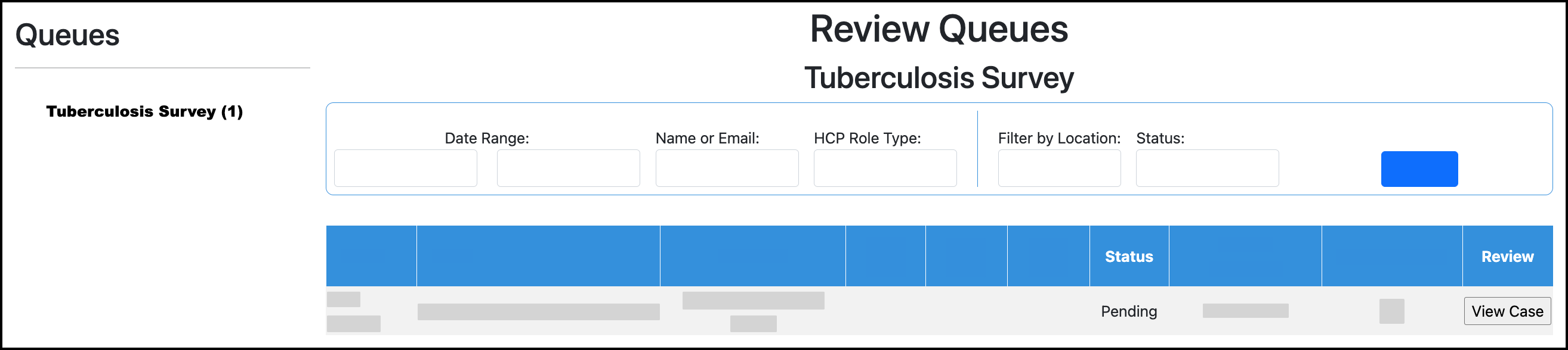 Review Tuberculosis Survey submissions